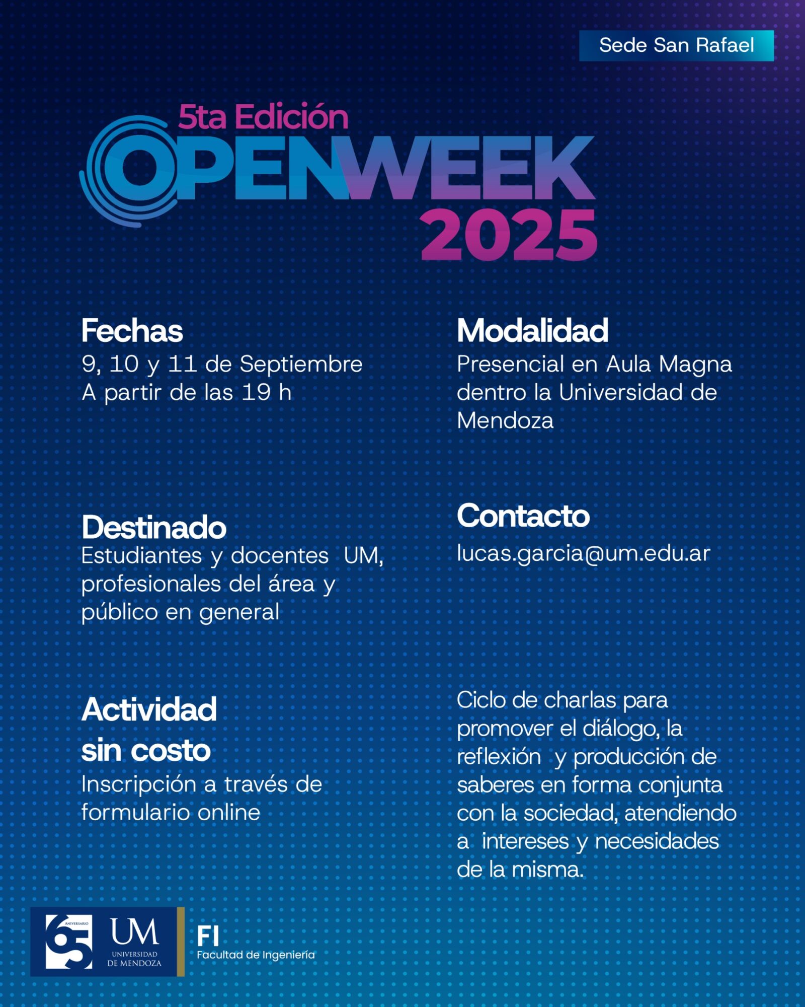 OPEN WEEK 2025: La Facultad de Ingeniería te invita a vivir la ...