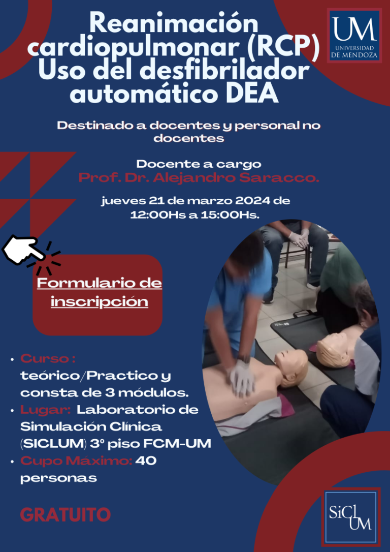 Curso de RCP (Reanimación Cardio vascular) - Universidad de Mendoza